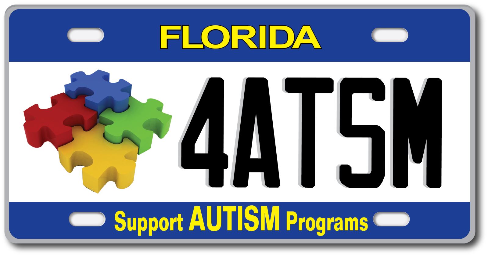 Autism License Plate - Arc Broward